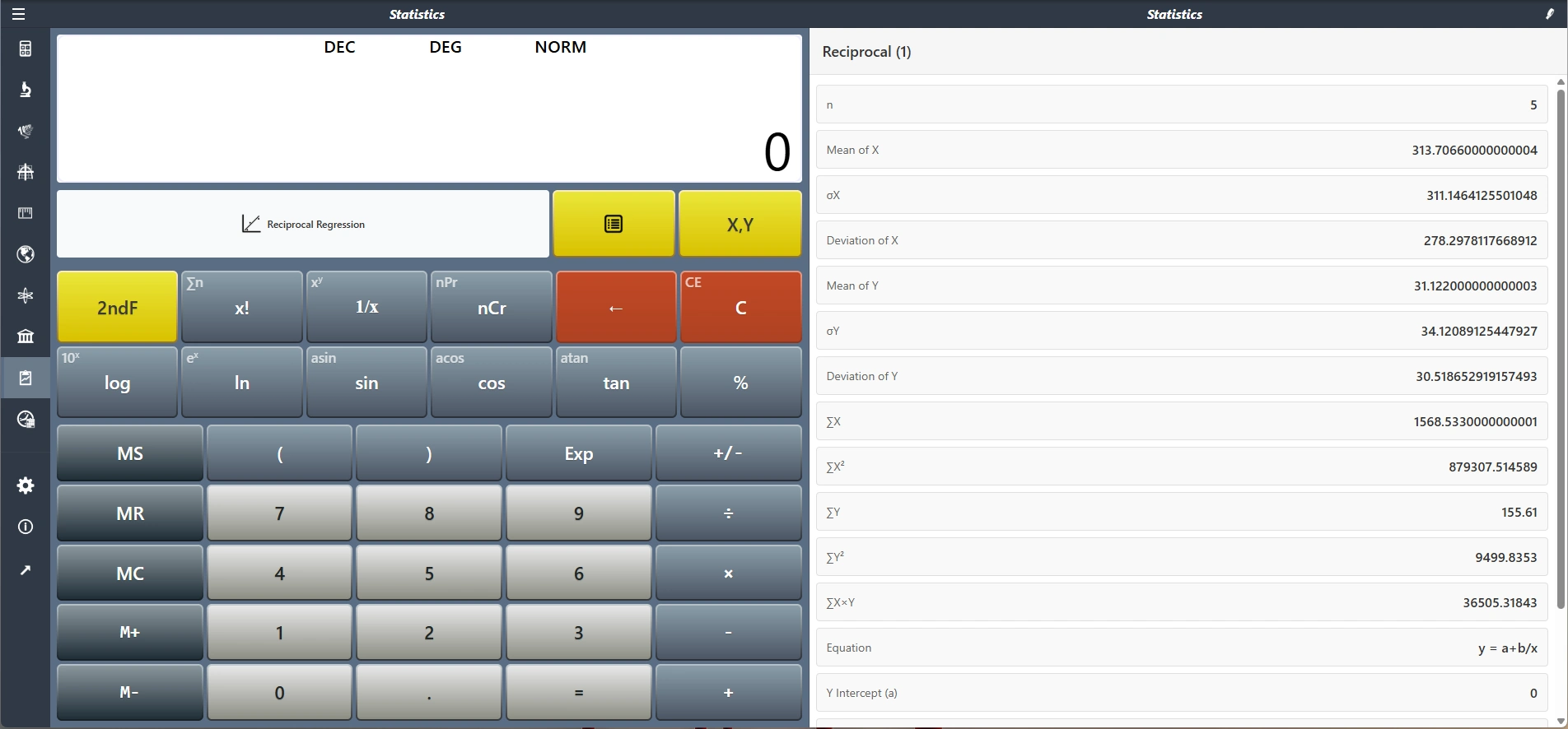 Analyze Data with CalcPro's Statistics Calculator - Panoramic Software ...